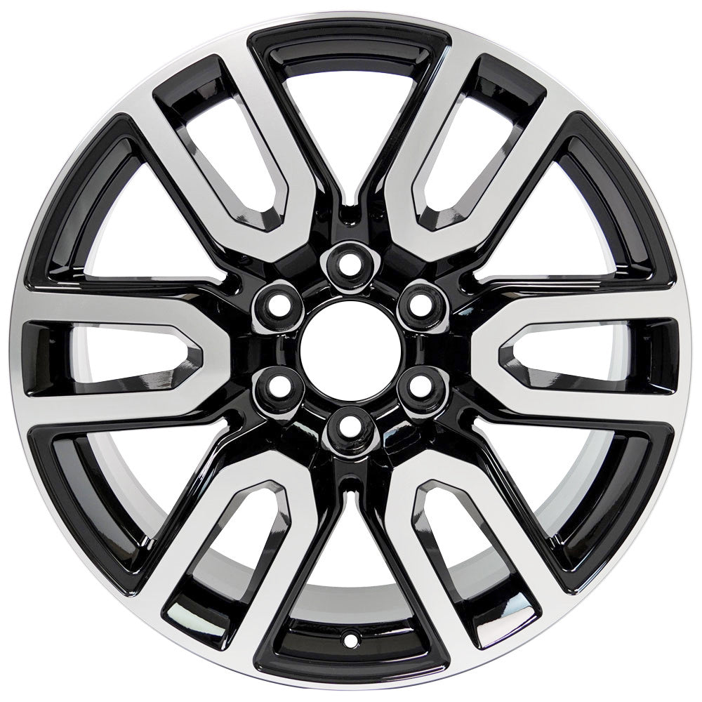 New 20" 2020-2024 GMC Sierra 1500 Machined and Black Replacement Alloy ...