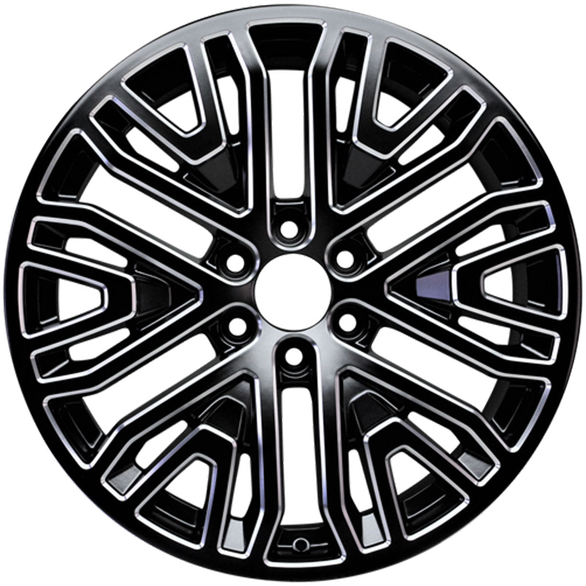 New 22" 2019-2024 Chevrolet Silverado 1500 Black Machined Replacement ...