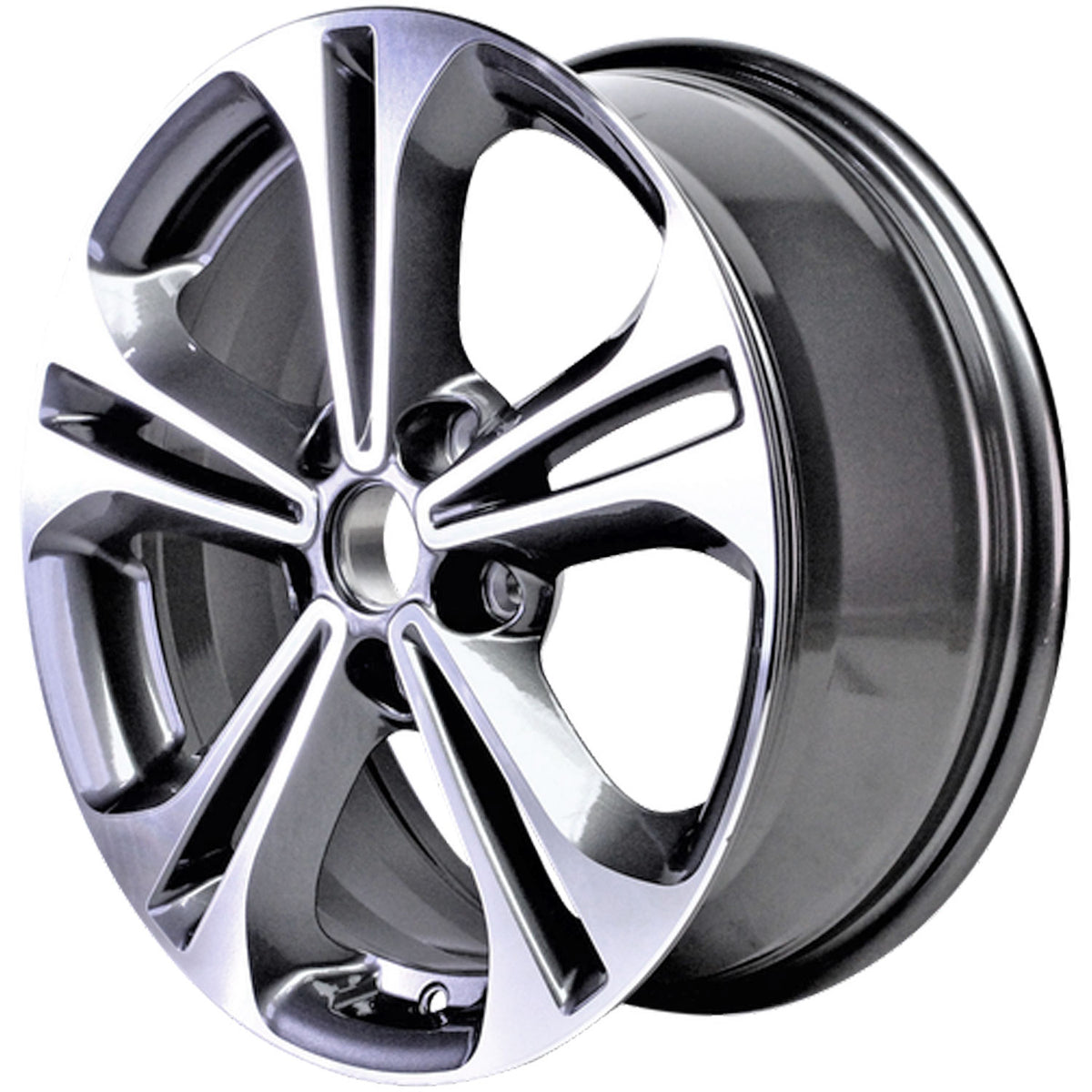 New 17" 2014-2016 KIA Forte Machine Charcoal Replacement Alloy Wheel