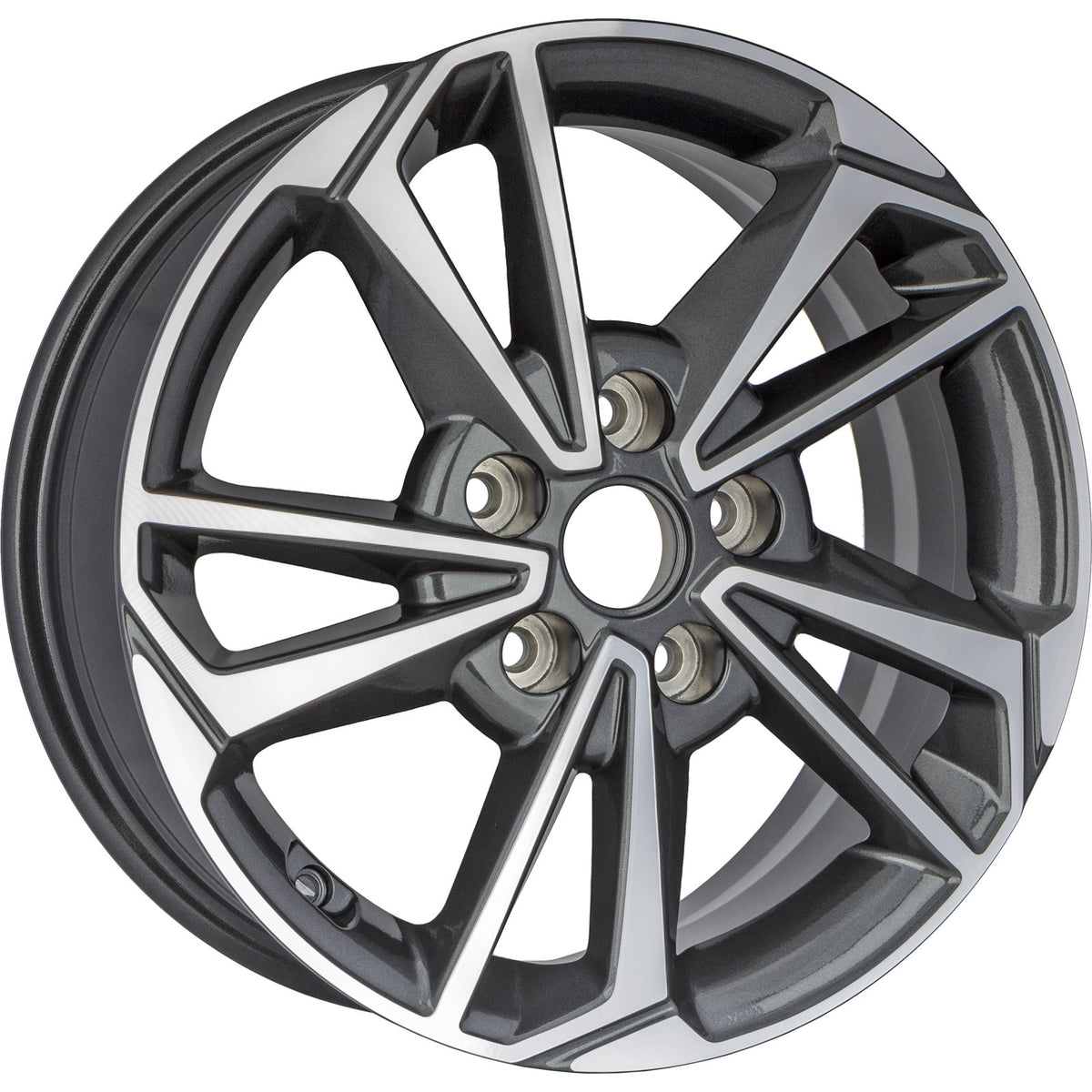 New 16" 2022-2024 KIA Forte LXS Machine Charcoal Replacement Wheel