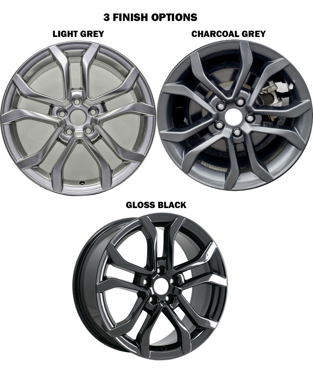 Set of 4 New 18" 2017-2020 Ford Fusion Replacement Light Grey Alloy Wh
