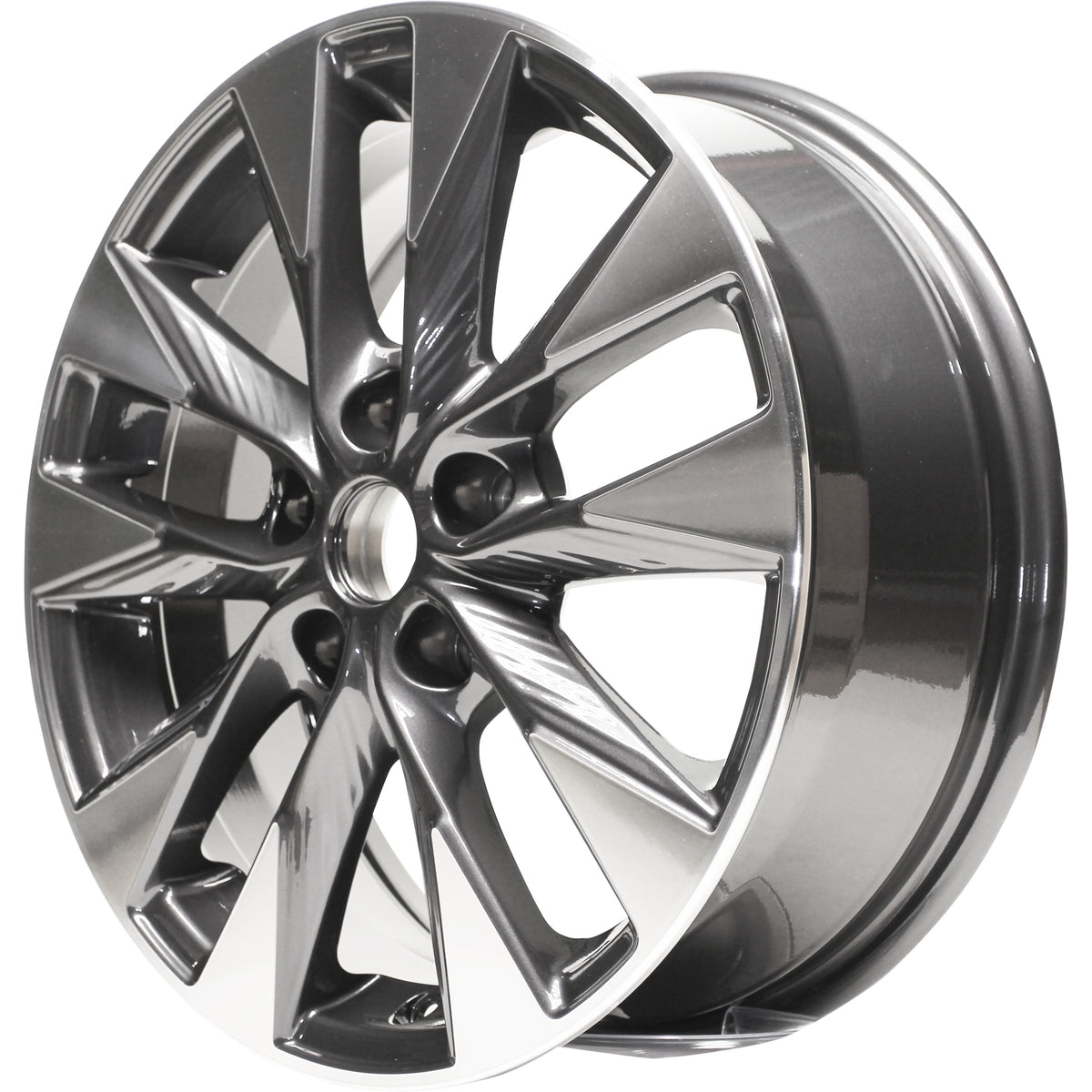 New 17" 2016-2019 Nissan Sentra Machine Charcoal Replacement Alloy ...